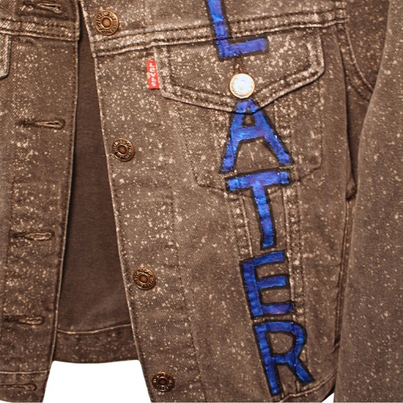 Levi's | Jackets & Coats | Tate Mcrae Hand Painted Levi Jacket | Poshmark